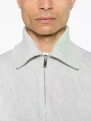 ZANONE Zip-up Ribbed-collar Cardigan