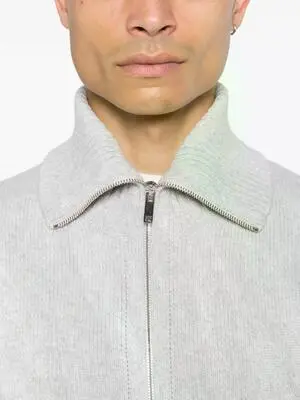 ZANONE Zip-up Ribbed-collar Cardigan