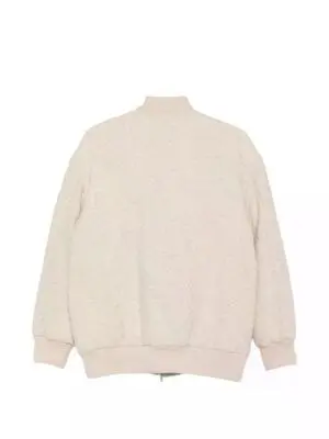 Eleventy Herringbone Pattern Bomber Jacket With Sequin Embellishment