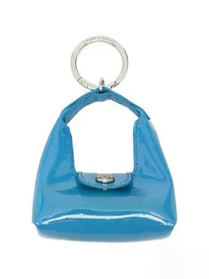 Longchamp Patent-leather Keyring - Blue