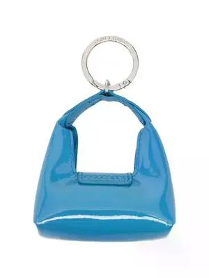 Longchamp Patent-leather Keyring - Blue
