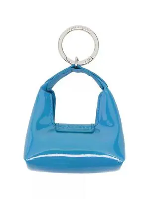 Longchamp Patent-leather Keyring - Blue