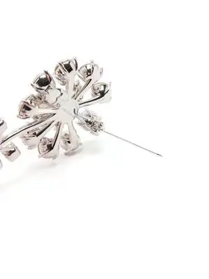 SELF-PORTRAIT Crystal-embellished Floral Brooch