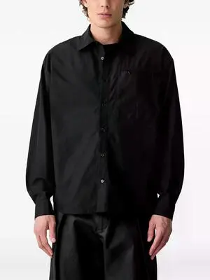 Rains Logo-embroidered Pocket Shirt - Black