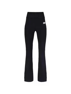 EA7 Ribbed Flared Track Pants