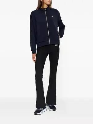 EA7 Ribbed Flared Track Pants