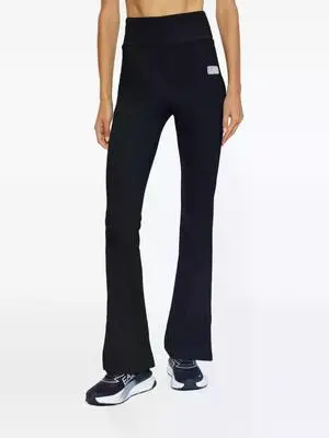 EA7 Ribbed Flared Track Pants