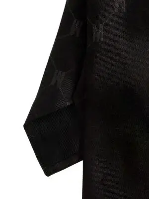 Moschino Jacquard Silk Tie - Black