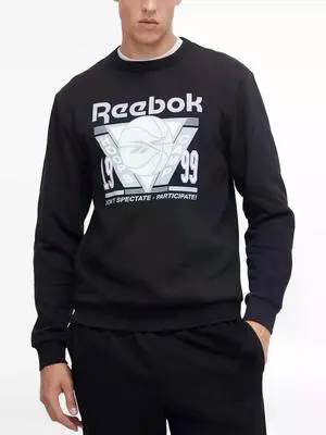 REEBOK Graphic-print Sweatshirt - Black