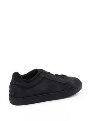 TOD'S Suede Low-top Sneakers With Shearling Lining