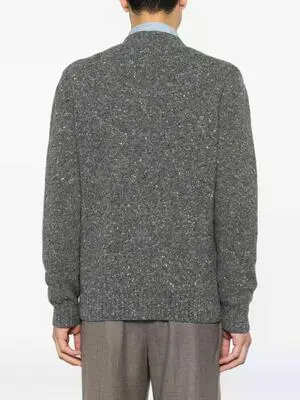 Eleventy Marl Knit Button-up Cardigan