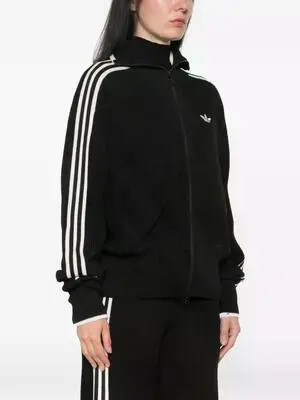 Adidas Firebirdside-stripe Trefoil-logo Cardigan