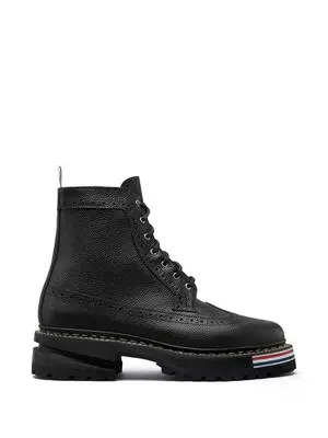 Thom Browne Pebble Grain Hiking Sole Longwing Boots