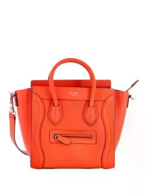 Celine Luggage Bag Grainy Leather Nano Crossbody Bag