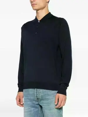 John Smedley Belpert Long-sleeve Polo Sweater