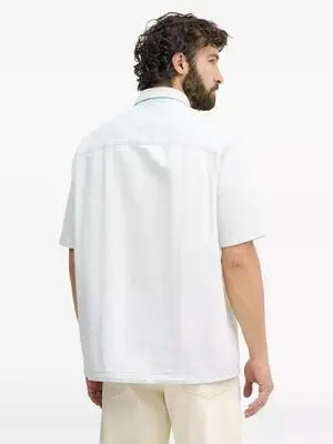 Armani Exchange Pinstripe-pattern Short-sleeve Shirt