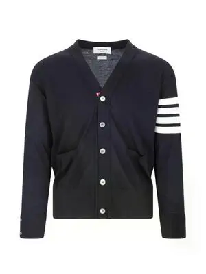 Thom Browne 4-bar V-neck Cardigan