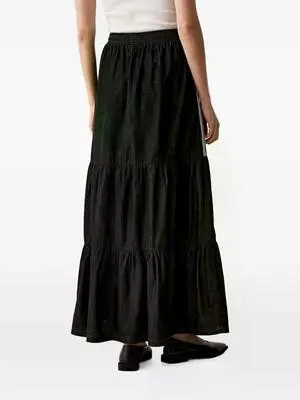 Adidas Tiered Maxi Skirt With Side Stripe Detail