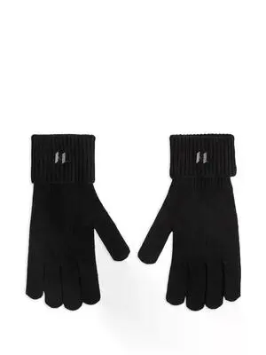 Karl Lagerfeld Logo-plaque Knit Gloves