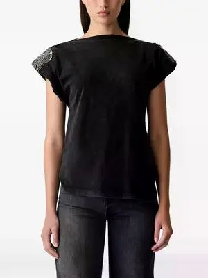 Liu Jo Embroidered Jersey Top