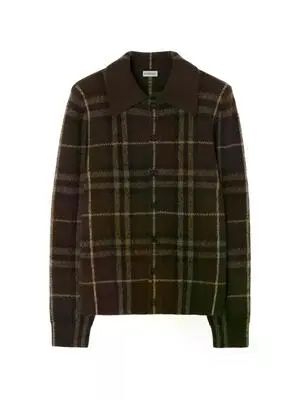 Burberry Check Cashmere Cardigan