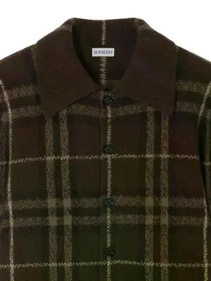 Burberry Check Cashmere Cardigan