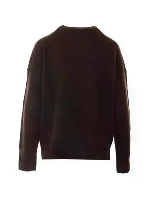 ALLUDE Ribbed-trim Crew-neck Sweater