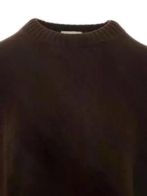 ALLUDE Ribbed-trim Crew-neck Sweater