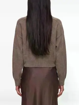 Loulou De Saison V-neck Cropped Sweater