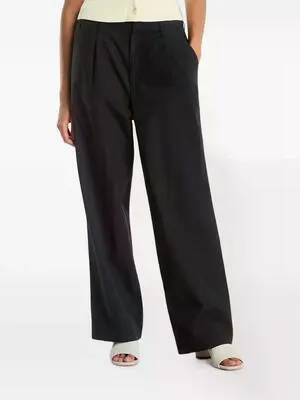 SAMSOE SAMSOE Pleated Straight-leg Trousers