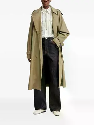 Rains Double-breasted Belted Trench Coat