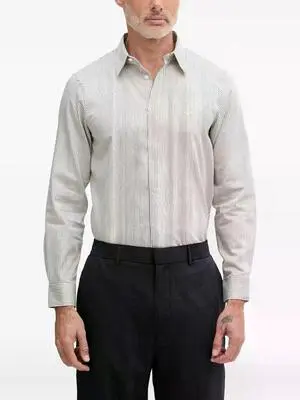 Armani Exchange Vertical-stripe Long-sleeve Shirt
