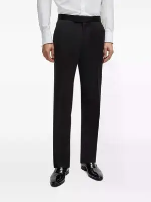 BOSS Slim-fit Tuxedo Trousers With Silk-blend Trims