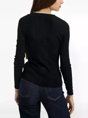 Elisabetta Franchi Ribbed-knit Cardigan With Embroidered Logo