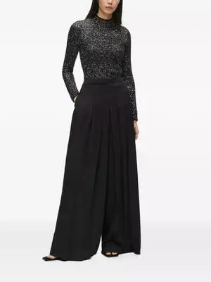 Karl Lagerfeld Pleated Wide-leg Trousers