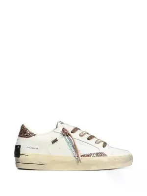CRIME LONDON Sk8 Deluxe Glitter-panel Sneakers