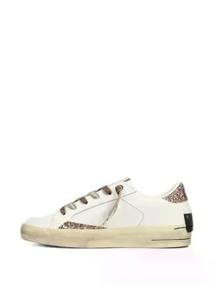 CRIME LONDON Sk8 Deluxe Glitter-panel Sneakers