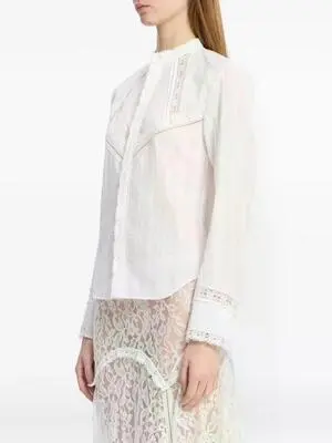 ANN DEMEULEMEESTER Storma Lace-trim Shirt