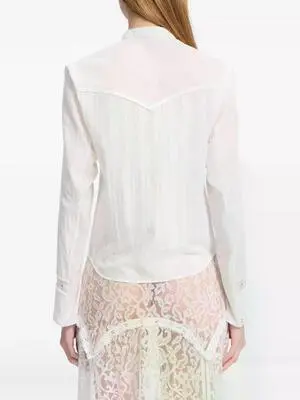 ANN DEMEULEMEESTER Storma Lace-trim Shirt