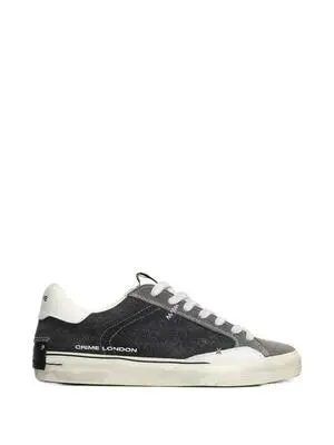 CRIME LONDON Deconstructed Distressed-effect Panelled Sneakers