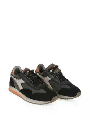 DIADORA Equipe Dirty Sw Evo Suede-panelled Sneakers - Black