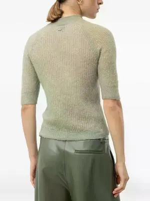 BOSS Knitted Sweater In A Ribbed Alpaca Blend
