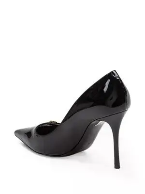 Dolce & Gabbana Dg-logo Leather Heeled Pumps