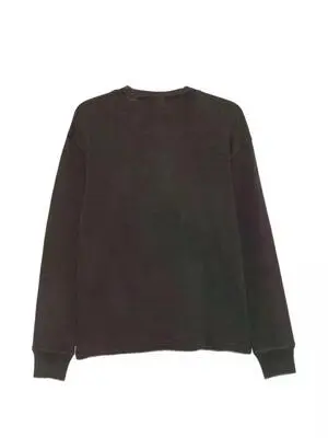 Carhartt Work In Progress Logo-patch Waffle-knit T-shirt - Brown