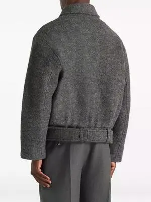 Manière De Voir Ezra Wool Belted Bomber Jacket