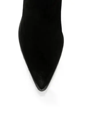 COCCINELLE Suede-finish Block-heel Ankle Boots