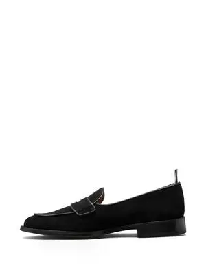 Thom Browne Suede Varsity Penny Loafers