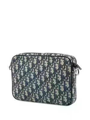Dior Oblique Canvas Saddle Triple Pouch Crossbody Bag