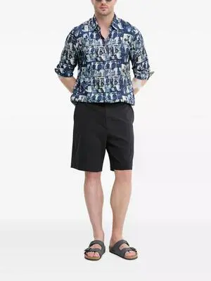 Armani Exchange Graphic-print Long-sleeved Shirt