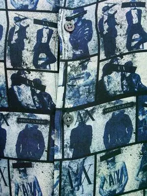 Armani Exchange Graphic-print Long-sleeved Shirt